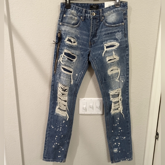 Forever 21 | Jeans | New Forever 2 Size 3x32 Slim Fit Heavy Distressed ...